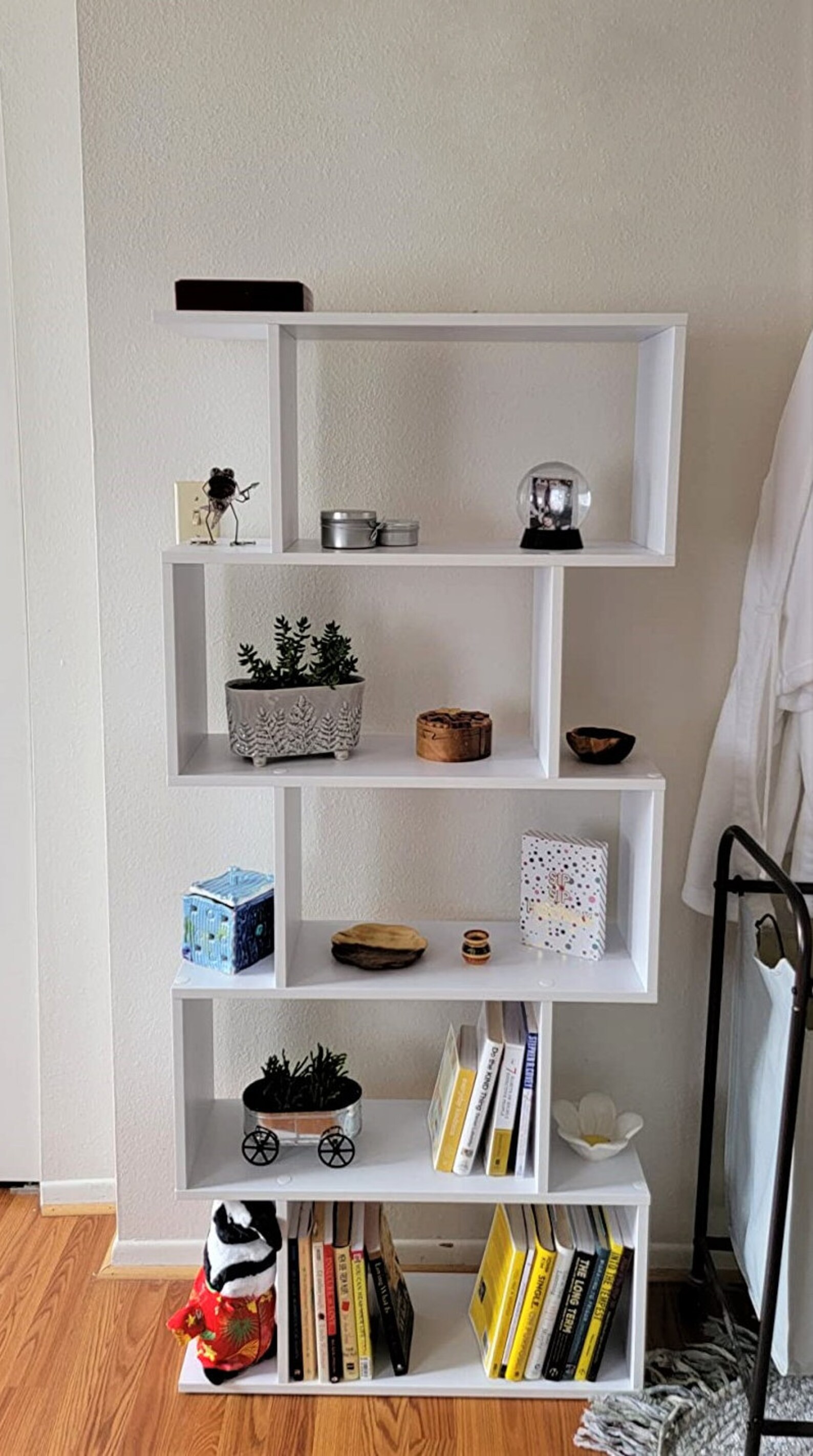 Modern Bookcase Display Unit Freestanding Rustic Bookshelf - Etsy