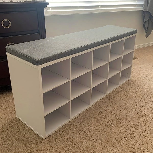 Storage Bench With Cushion - Etsy