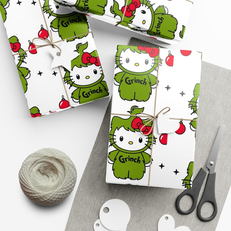 Hello Kitty Gift Wrap Papers Kawaii Wrapping Paper Wrapping Paper Sheet ...