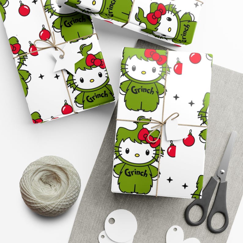 Hello Kitty Gift Wrap Papers Kawaii Wrapping Paper Wrapping Paper Sheet ...