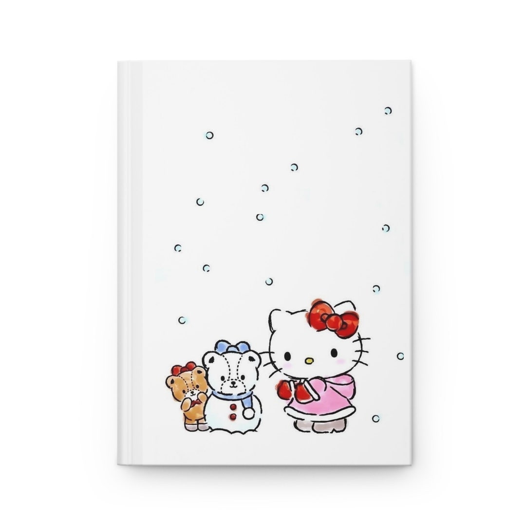 Hello Kitty Hardcover Journal Matte | Cat Notebook | Kawaii Notebook ...