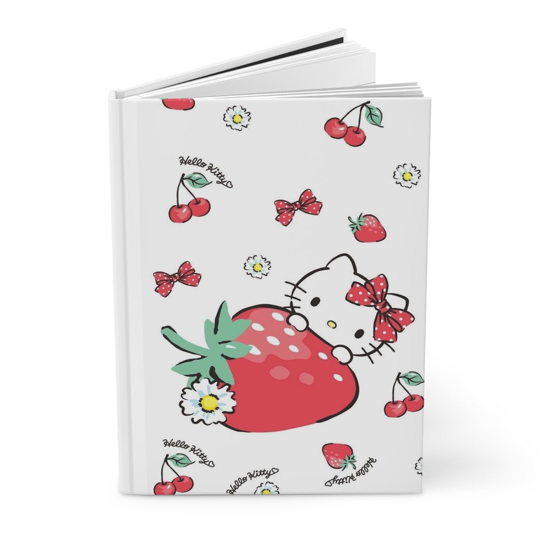 Hello Kitty Hardcover Journal Matte | Cat Notebook | Kawaii Notebook ...