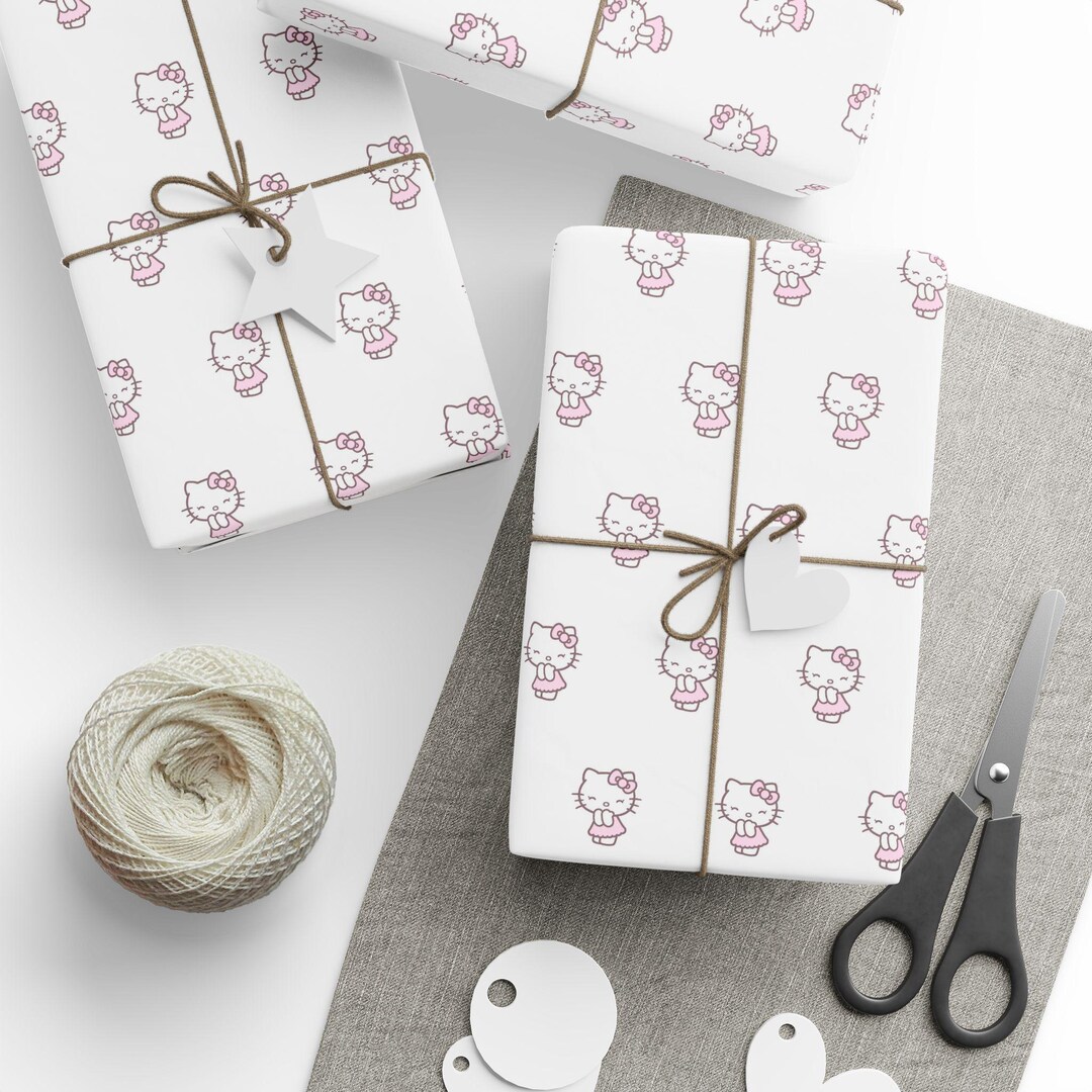 Hello Kitty Birthday Gift Wrap | Decorative Wrapping Paper | Fun Party ...