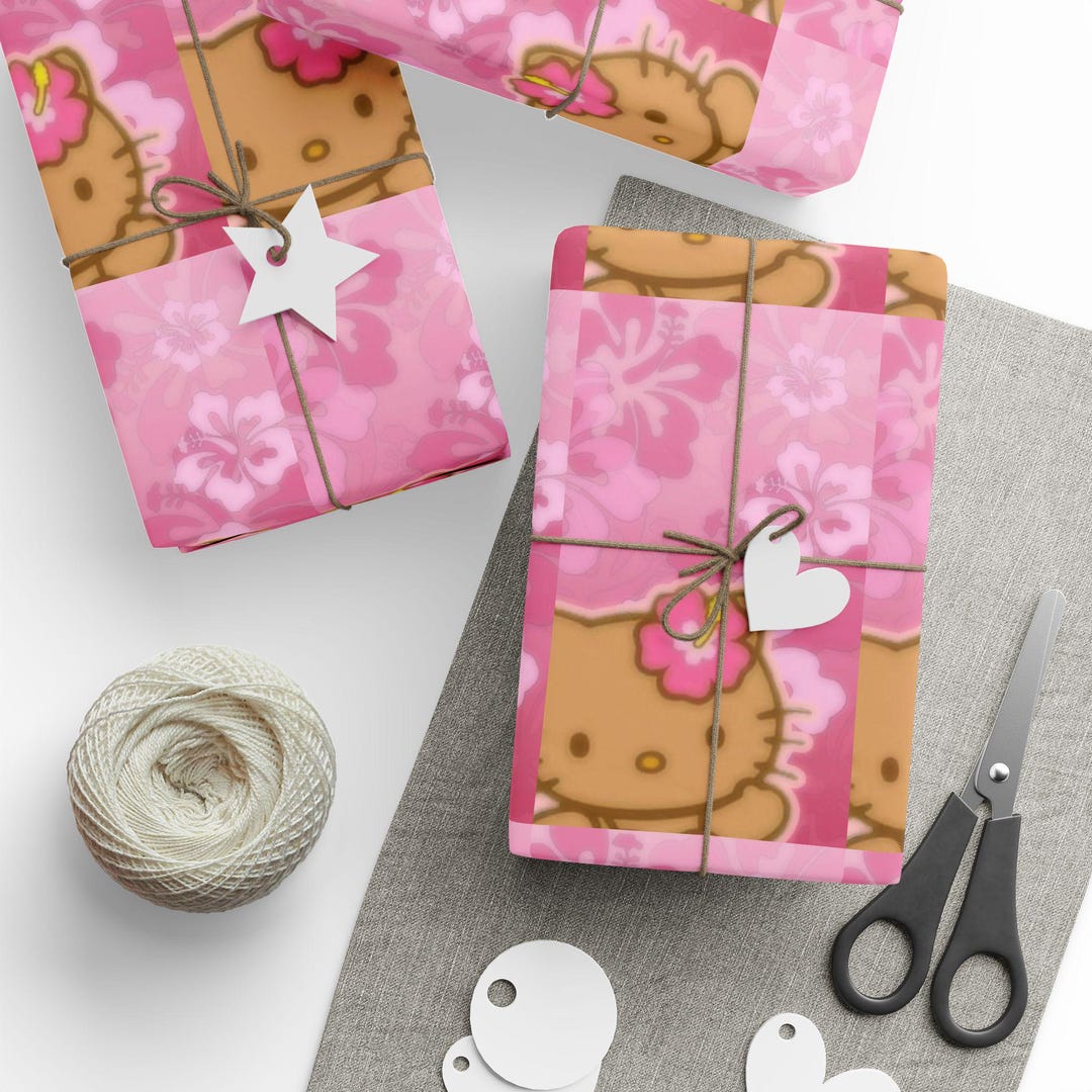 Adorable Hello Kitty Wrapping Paper Roll | Kids Gift Wrap | Party ...