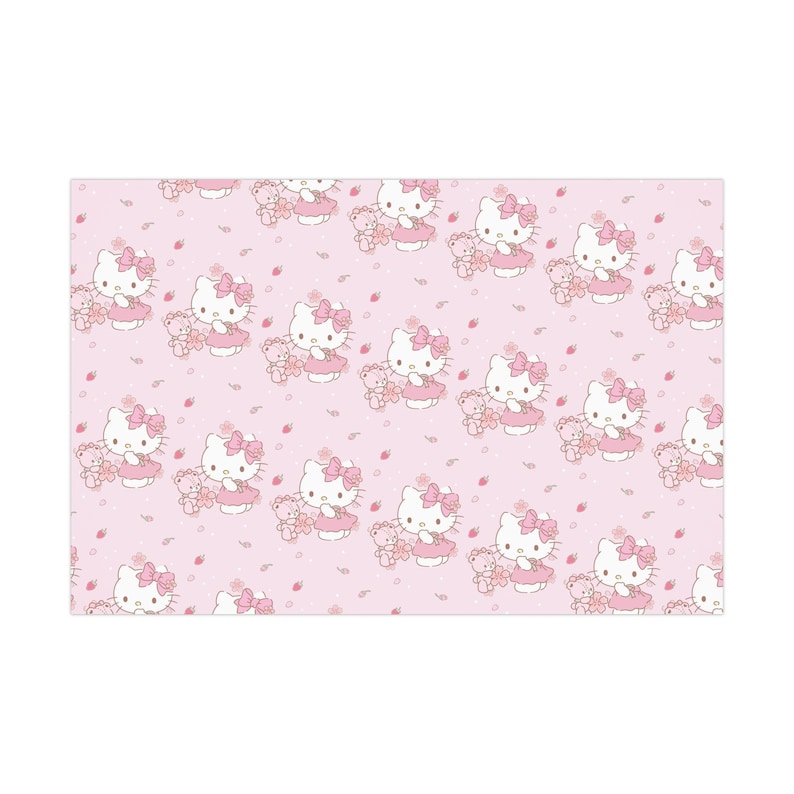 Hello Kitty Gift Wrap Papers Kawaii Wrapping Paper Wrapping Paper Sheet ...