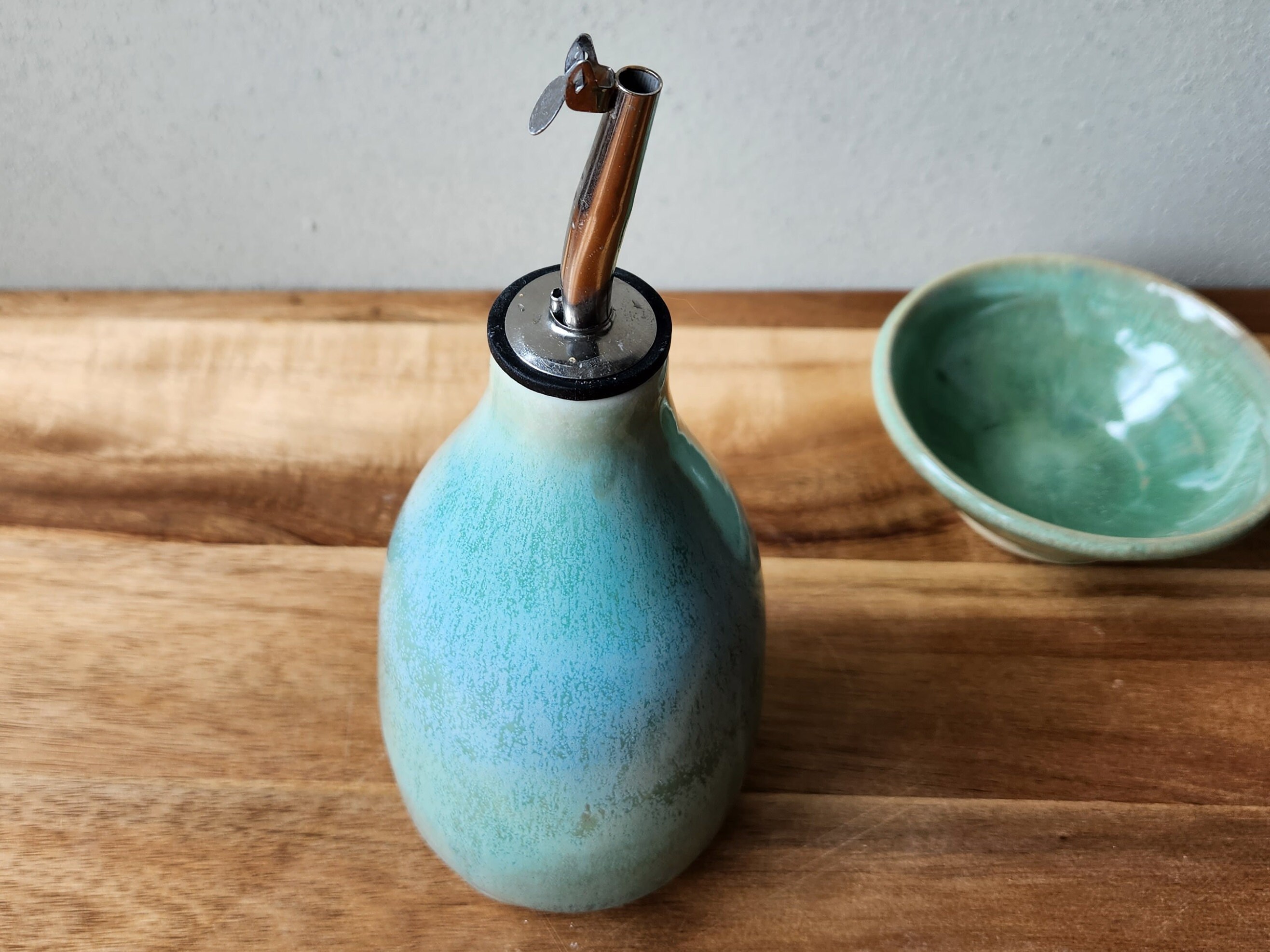 Hand Made Pottery Oil Bottle Ceramic Olive Oil Pourer Oil - Etsy Australia