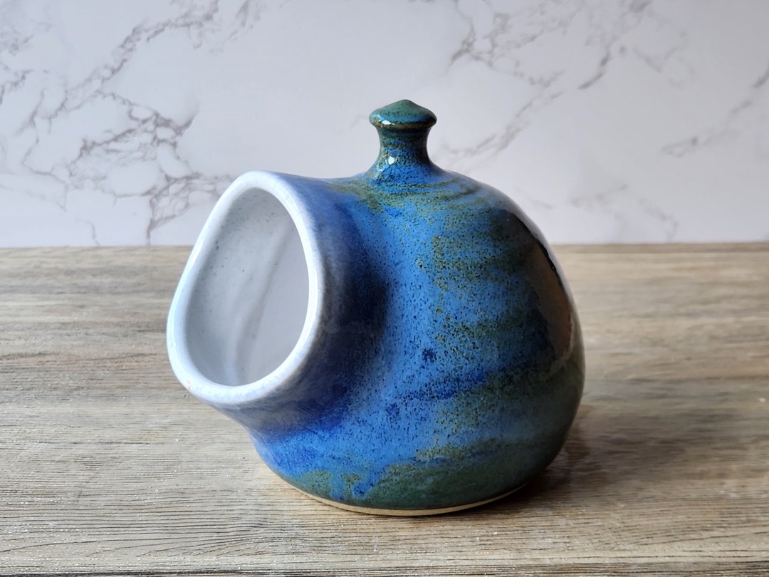 Handmade Pottery Salt Pig Kitchen Utensil Ceramic Saltpetre Gift for ...