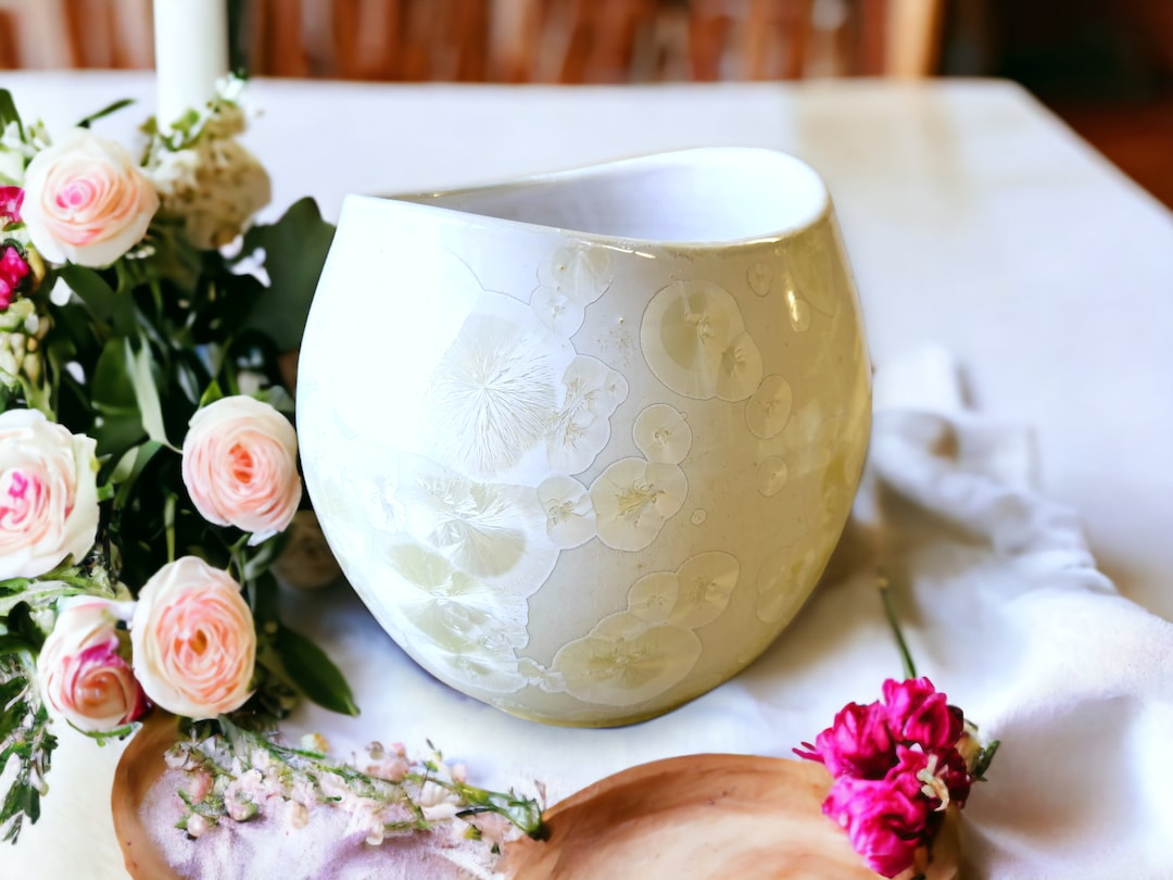 Hand Made Pottery Bowl ceramic Bowl With Crystalline Glaze - Etsy