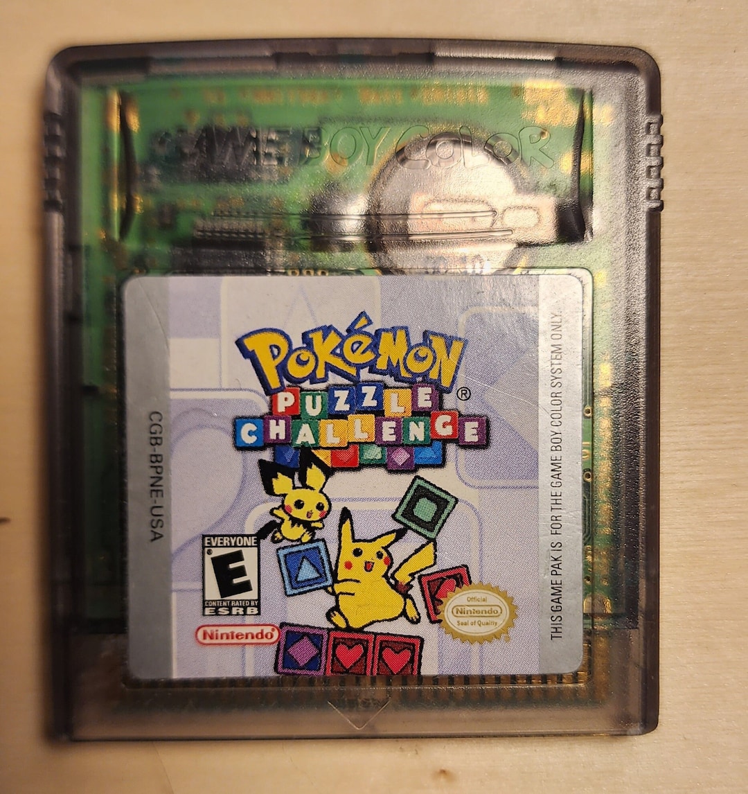 Pokemon Puzzle Nintendo Gameboy Color Game - Etsy