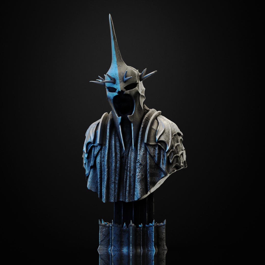 Witch King of Angmar Bust – Lord of the Rings, 3D Printed Resin Model ...