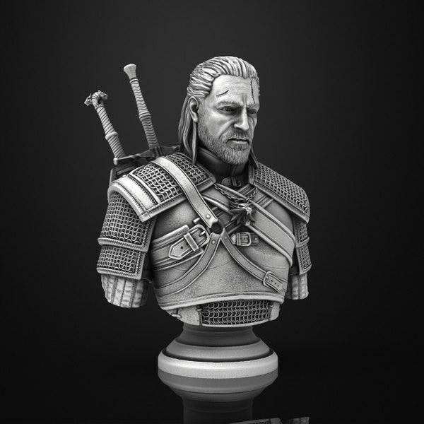3d Printed Witcher Bust - Etsy