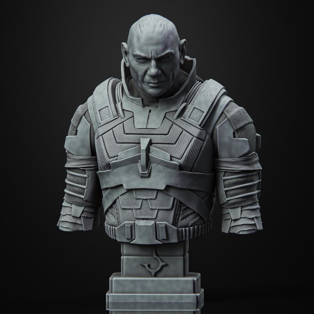 Dune Rabban Dave Bautista 3D Printed Bust- Resin- Fotis Mint-12k Ultra ...