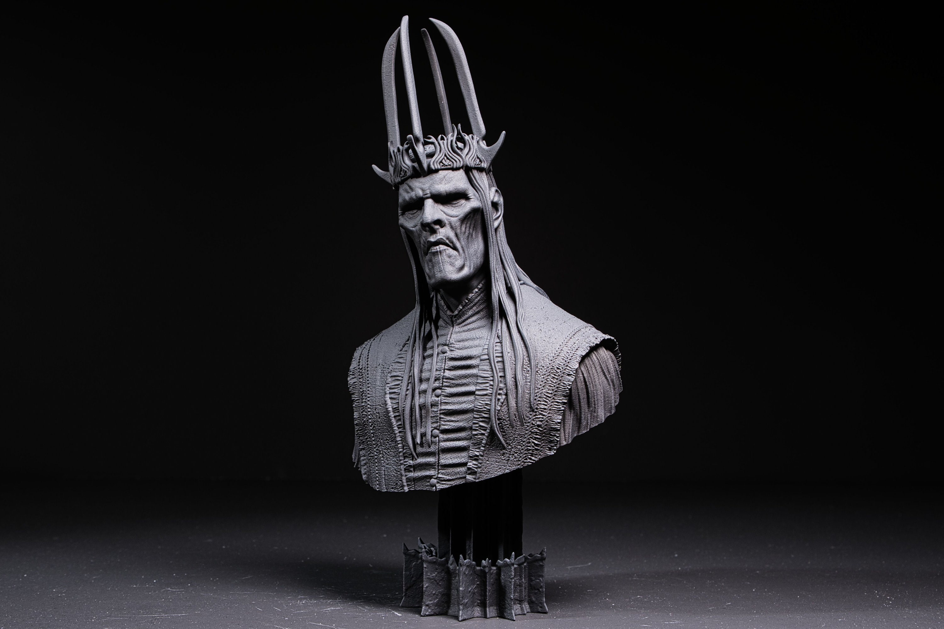 Witch King of Angmar 3D Printed Bust Resin Fotis Mint-8k Ultra High ...