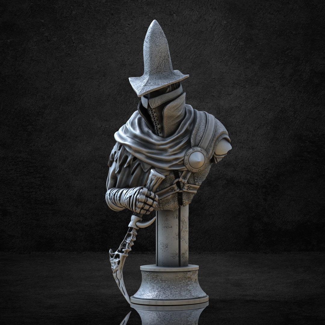 Abyss Watcher Dark Souls 3D Printed Bust Resin Fotis Mint-12k Ultra ...