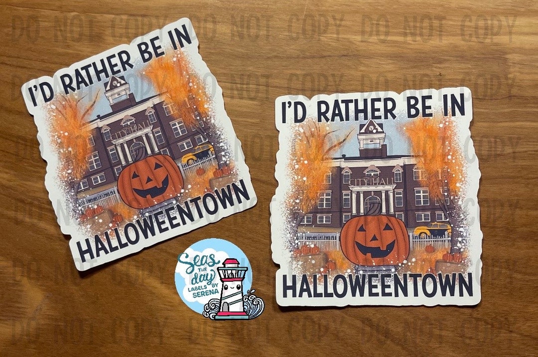 Halloweentown, 3 Inch Sticker, Diecut Sticker, Gifts, Sticker Gift ...