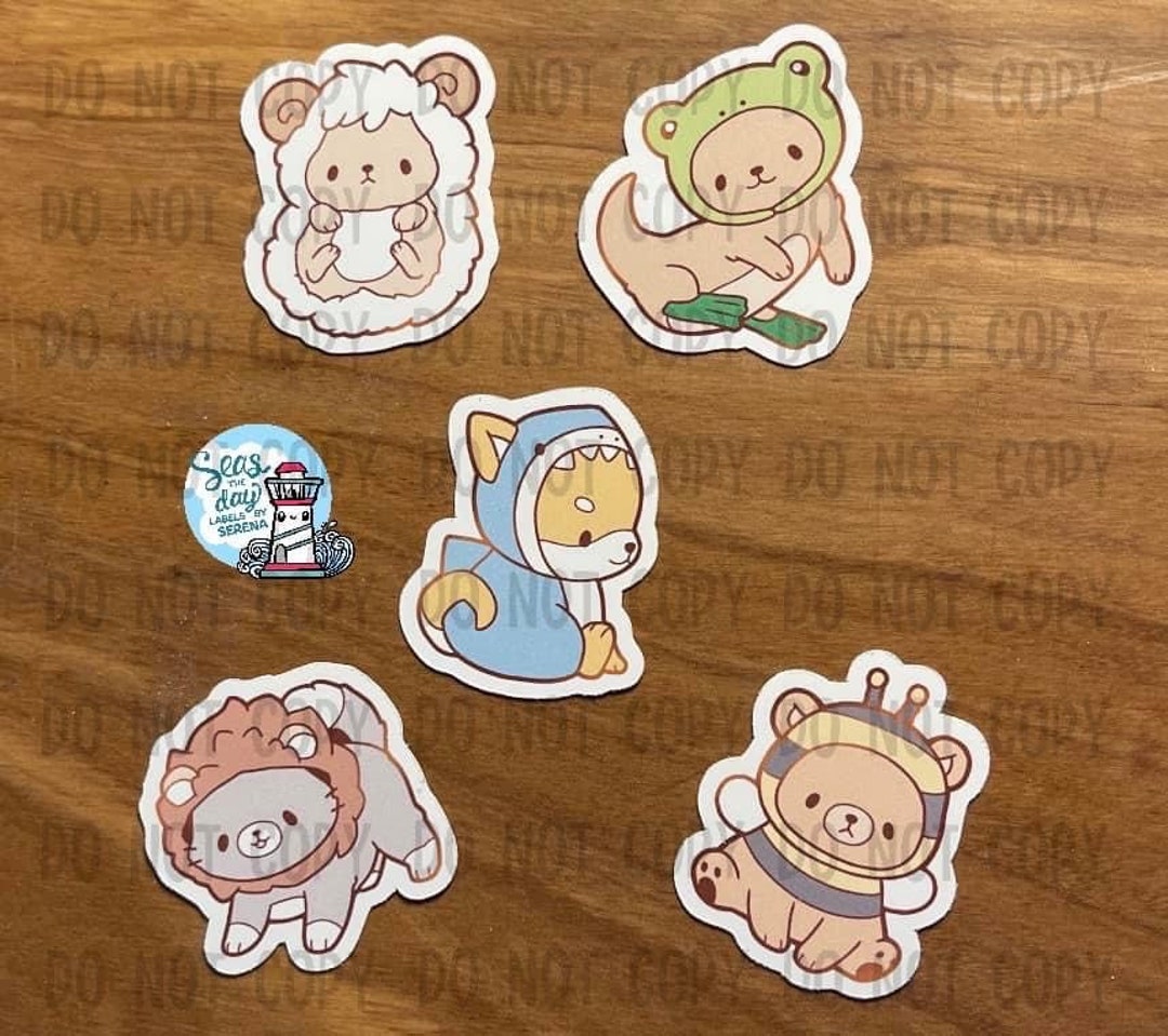 Onesie Animal Sticker Flakes, Animals, Sticker, Onesies, Planner ...