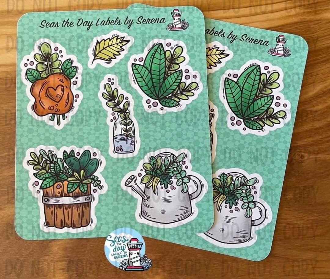 Green Thumb Sticker Sheet - Etsy
