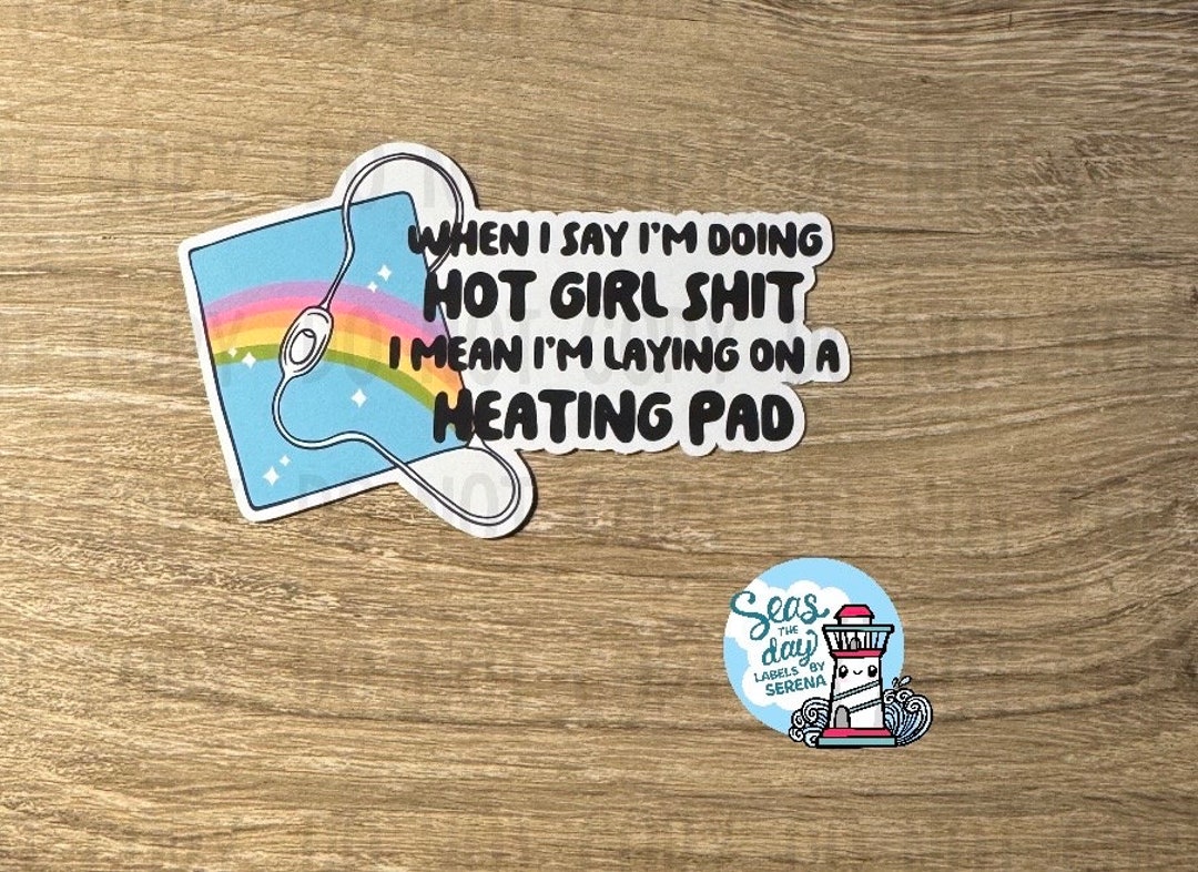 Hot Girl Shit, Over the Hill, Stickers, Journal, Planner, Sticker, Funny, Humor, Funny Sticker ...