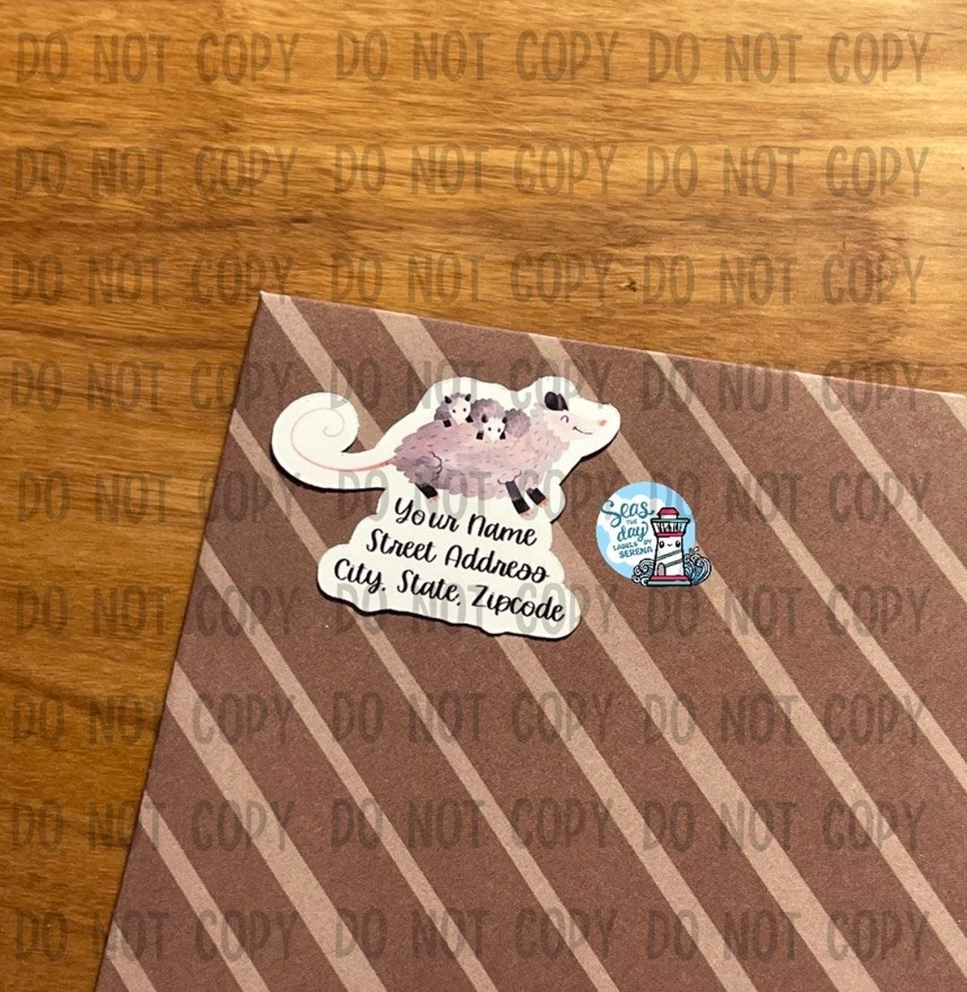 Possum 3 Custom Address Labels - Etsy