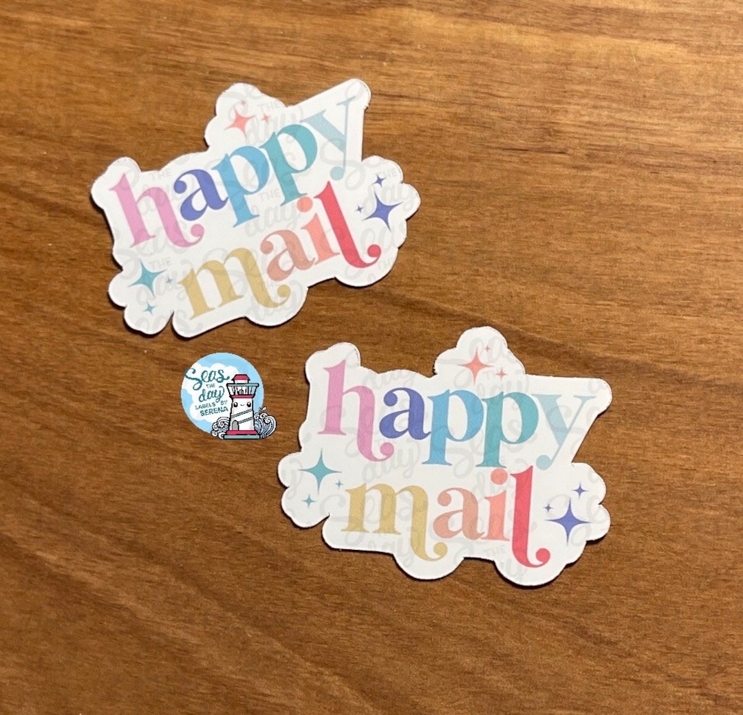 Colorful Happy Mail Sticker Flakes - Etsy