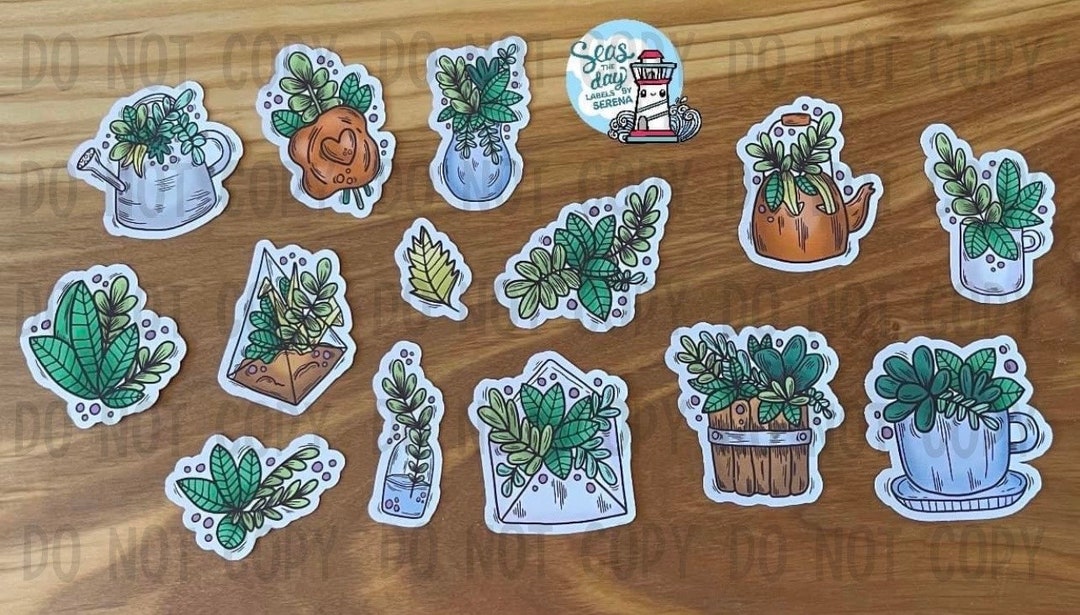 Green Thumb Sticker Flakes - Etsy