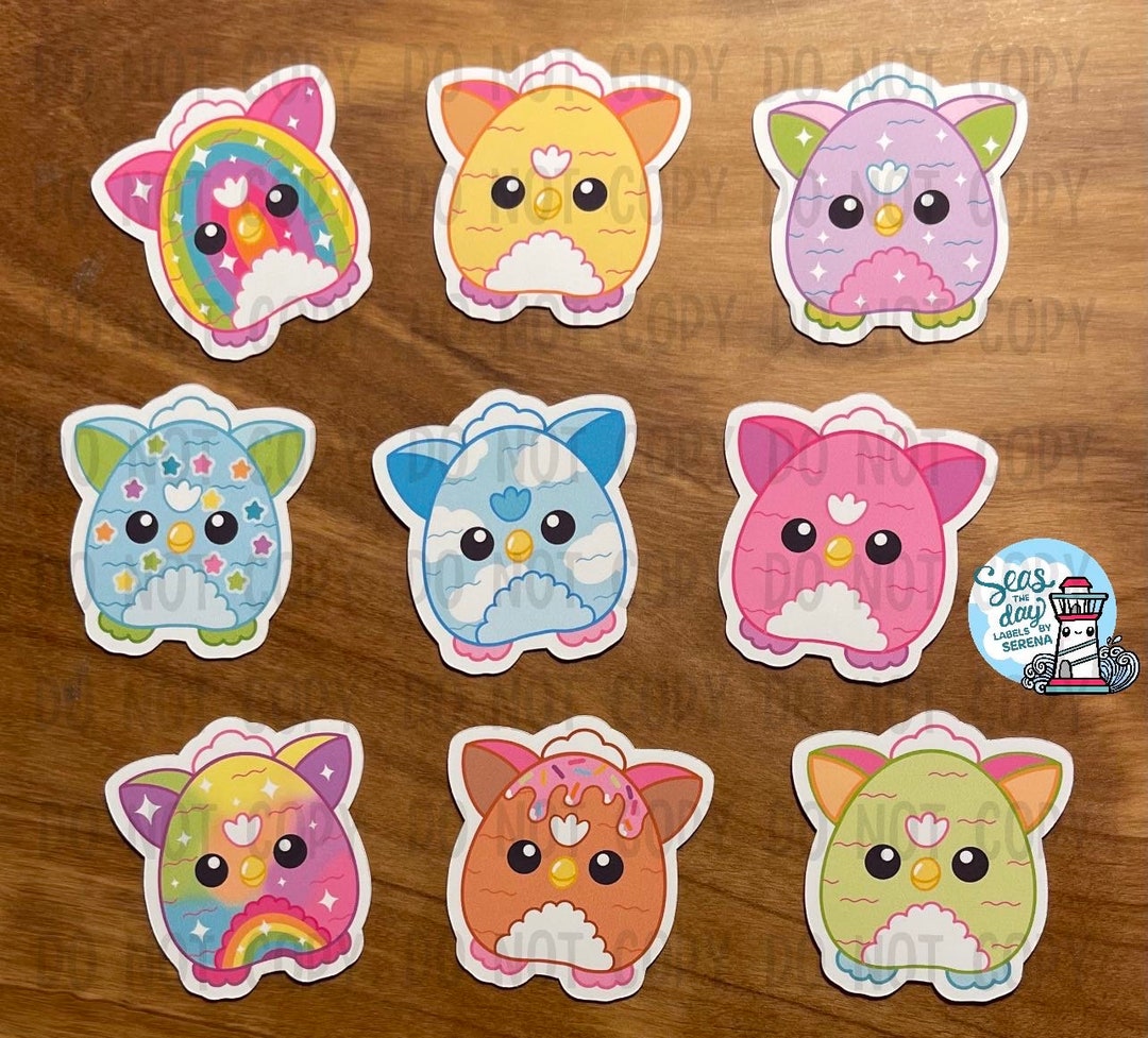 Cute Kawaii Furby Stickers, Sticker Decorations, Gifts for Your Sticker ...