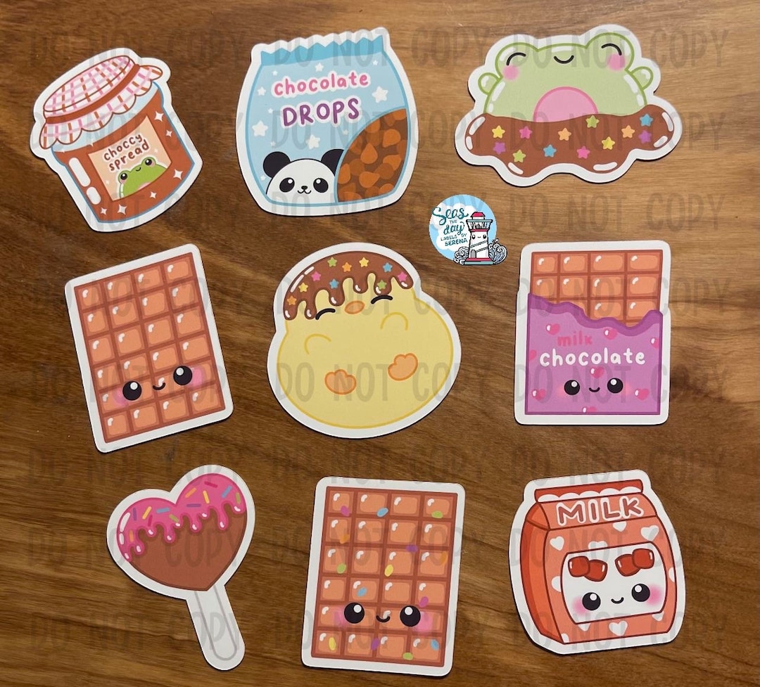 Cute Kawaii Chocolate Candy, Sticker Decorations, Gifts for Your ...
