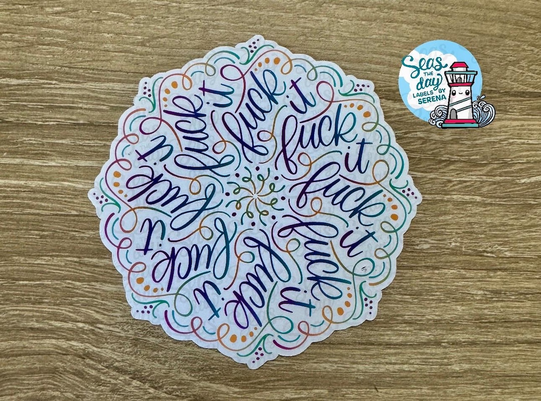 Mandala Sticker, Cuss Words, Bad Words, Sticker, Sticker Collector ...
