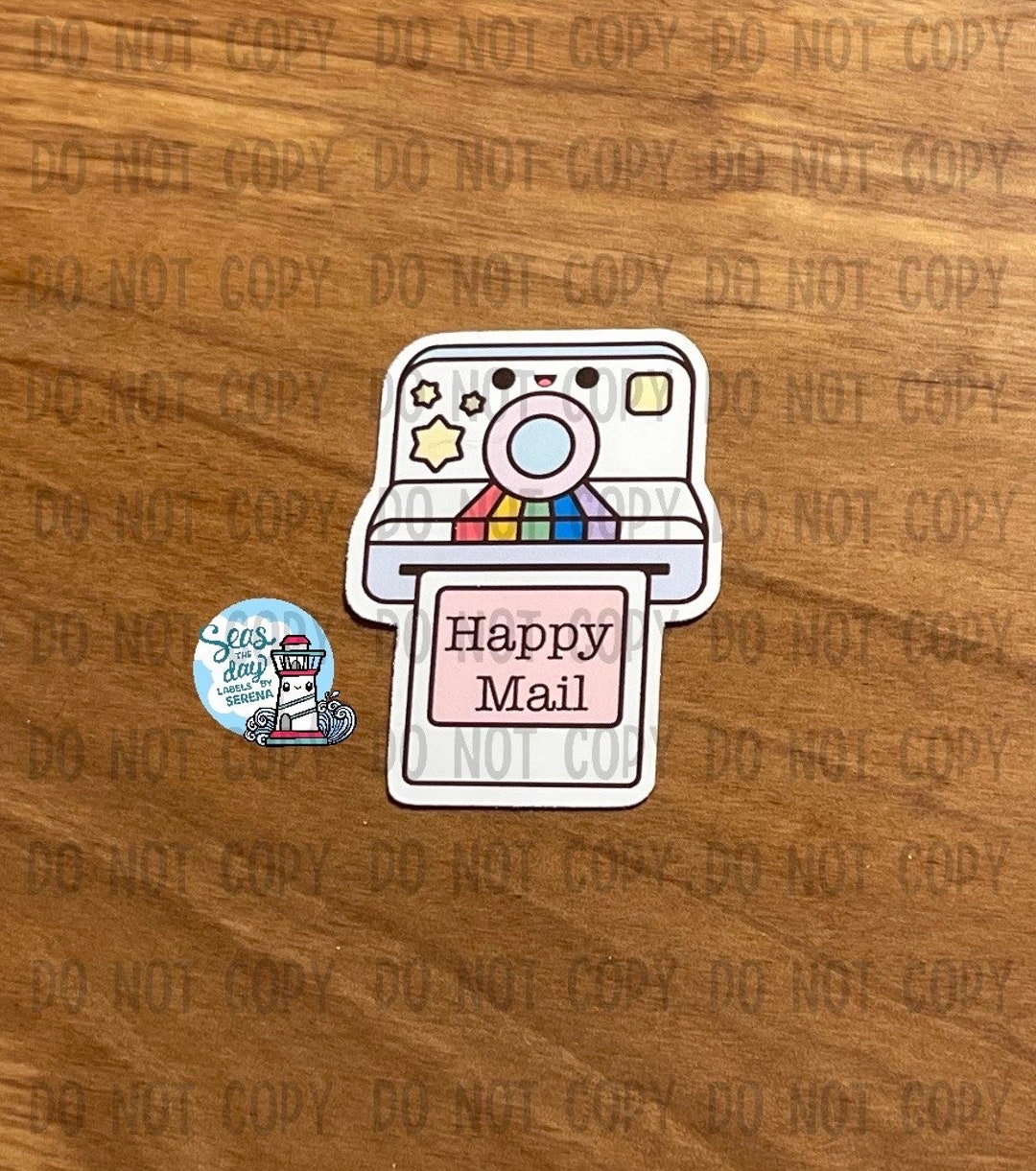 Rainbow Polaroid Camera Sticker Flakes - Etsy