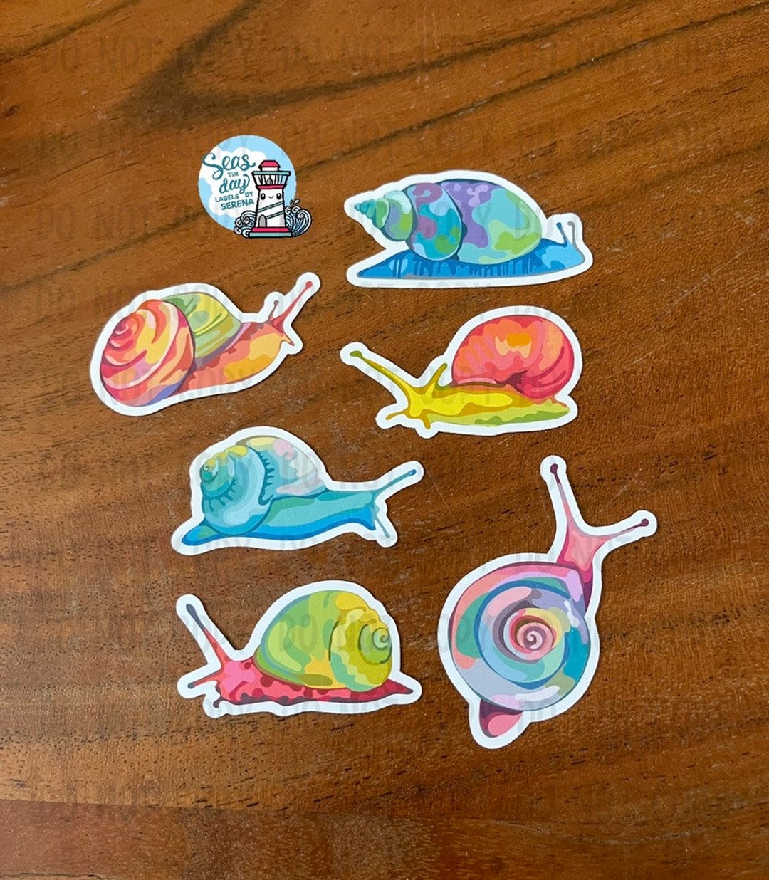 Colorful Snails, Bright, Swirls, Bugs, Insects, Snail Trail, Sticker ...