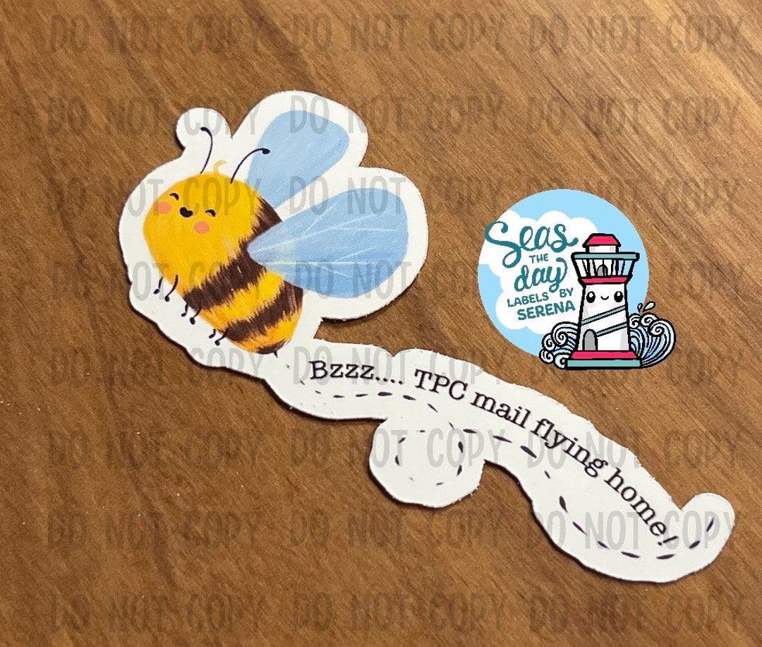 Bee, TPC, Stickers, Traveling Post Card, Penpal, Penpal Mail, Sticker ...
