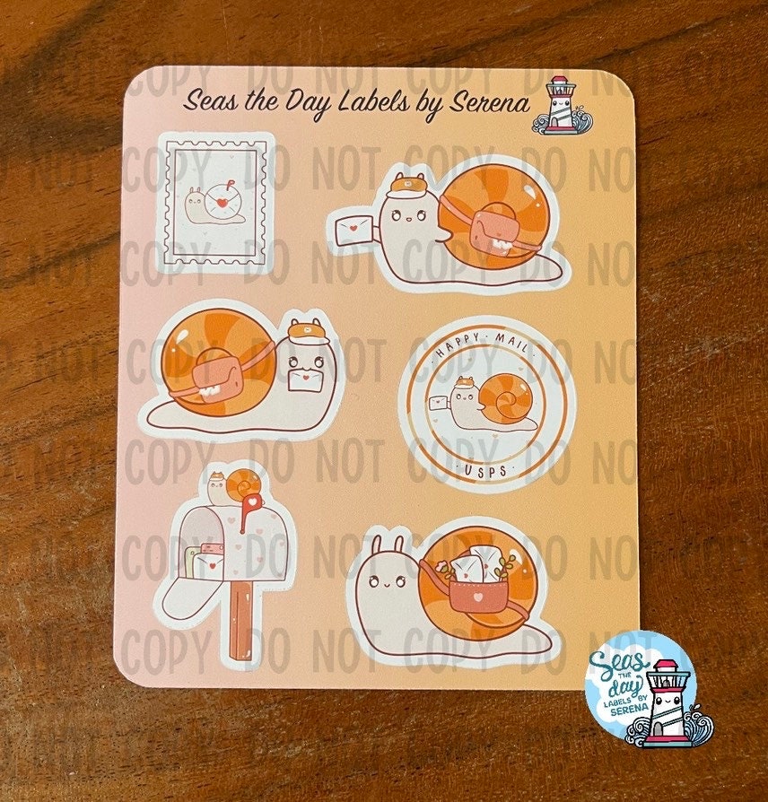Snail Mail Sticker Sheet #2 - Etsy