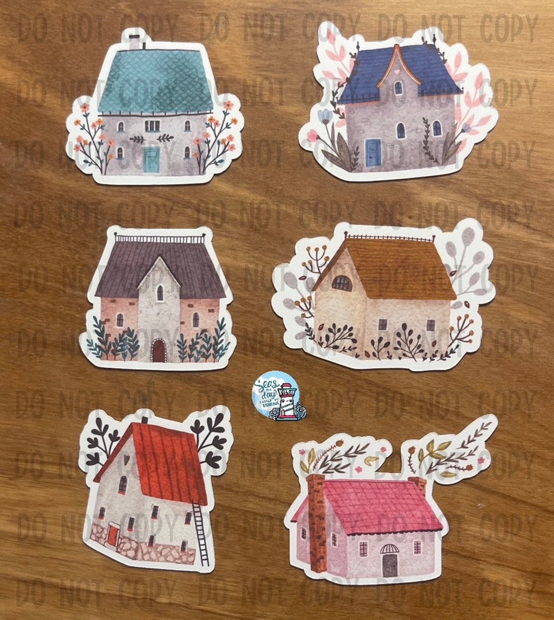 Cottage Stickers, House Stickers, Cute Cottages, Little Houses, Winter ...