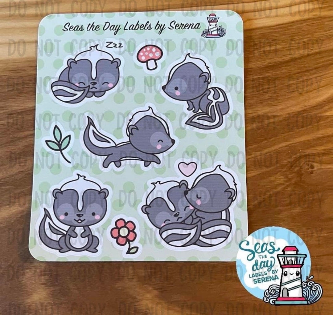Sticker Sheet, Skunks, Forest, Penpal, Sticker Obsessed, Snail Mail ...