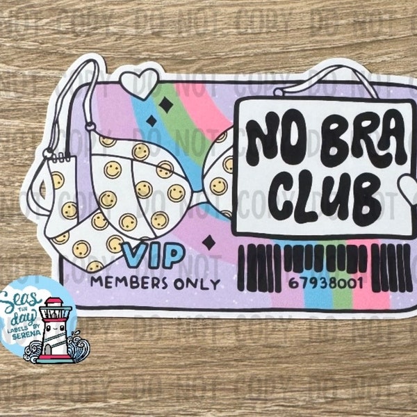 No Bra Club - Etsy
