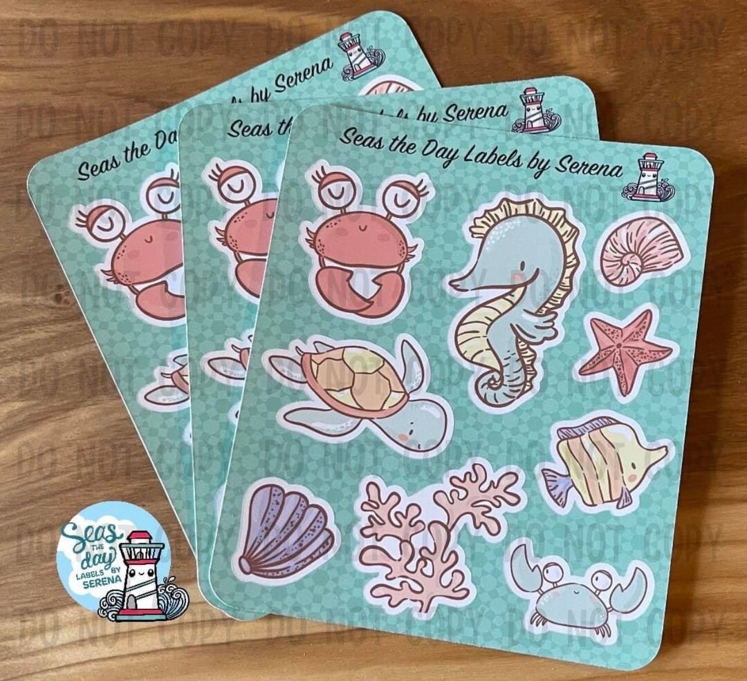 Under the Sea Sticker Sheet - Etsy