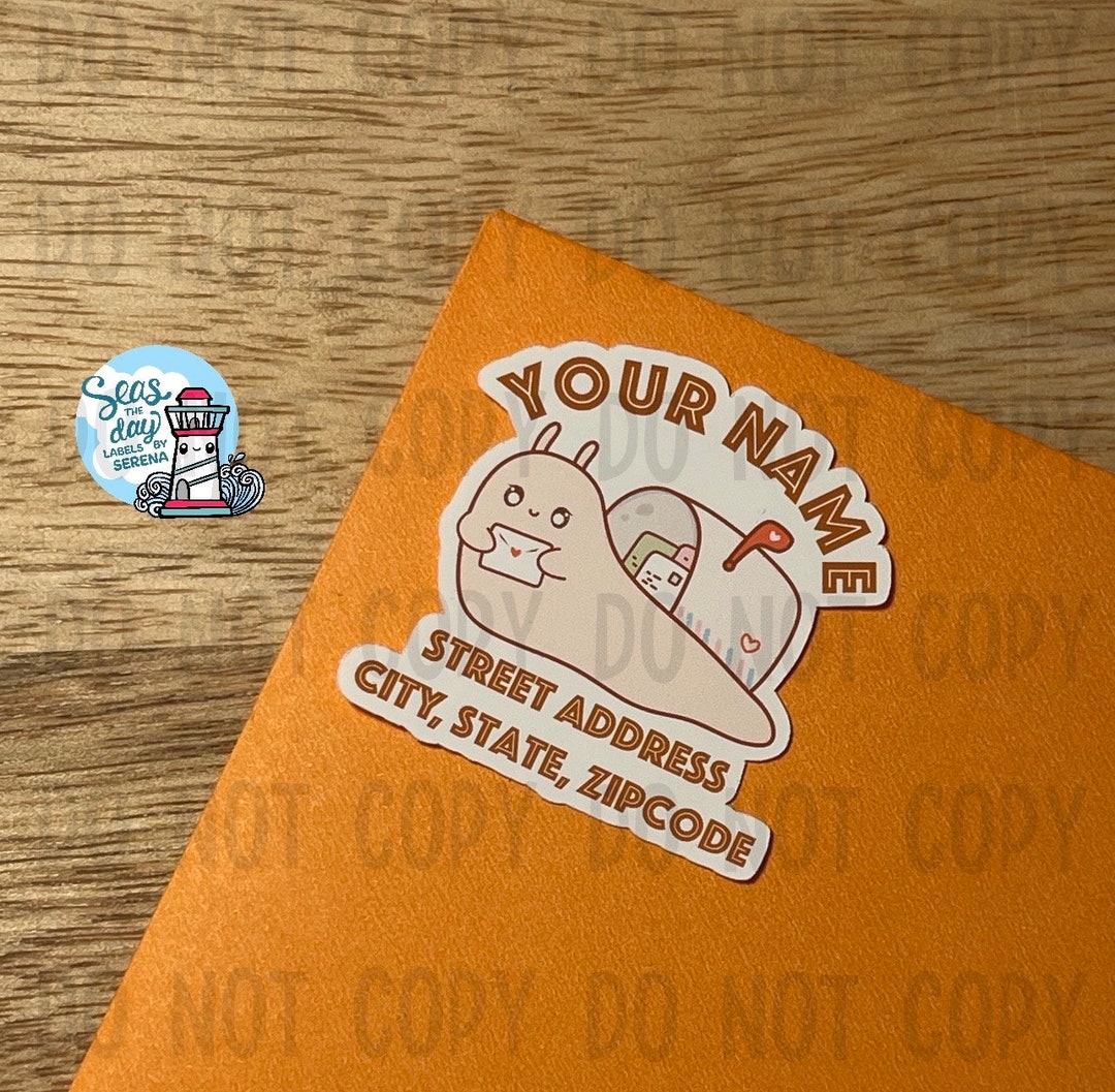 Snail Mail, Snail, Address Labels, Personalized Address Labels, Addy ...