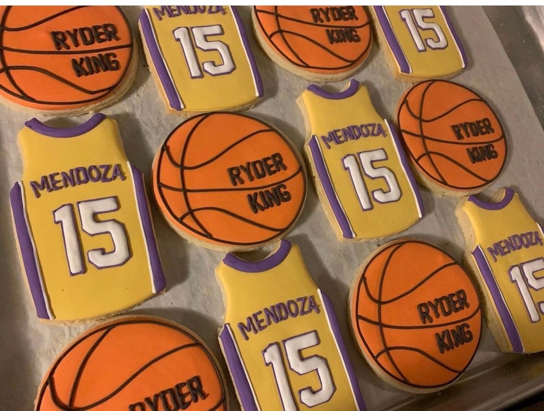 Basketball Cookies, Basketball Birthday Cookies, Jersey Cookies - Etsy