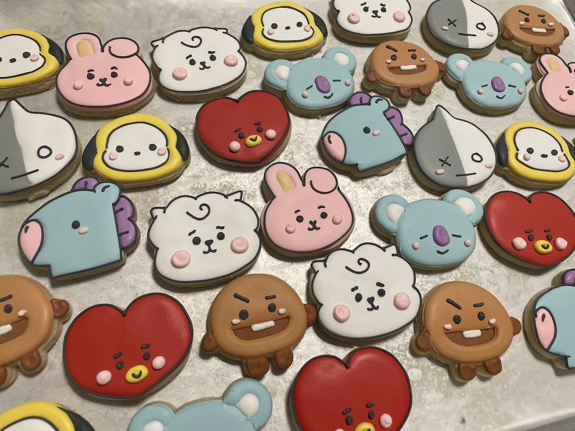 BT21 Cookies BTS Cookies - Etsy