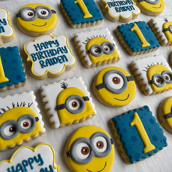 Minion Cookies - Etsy