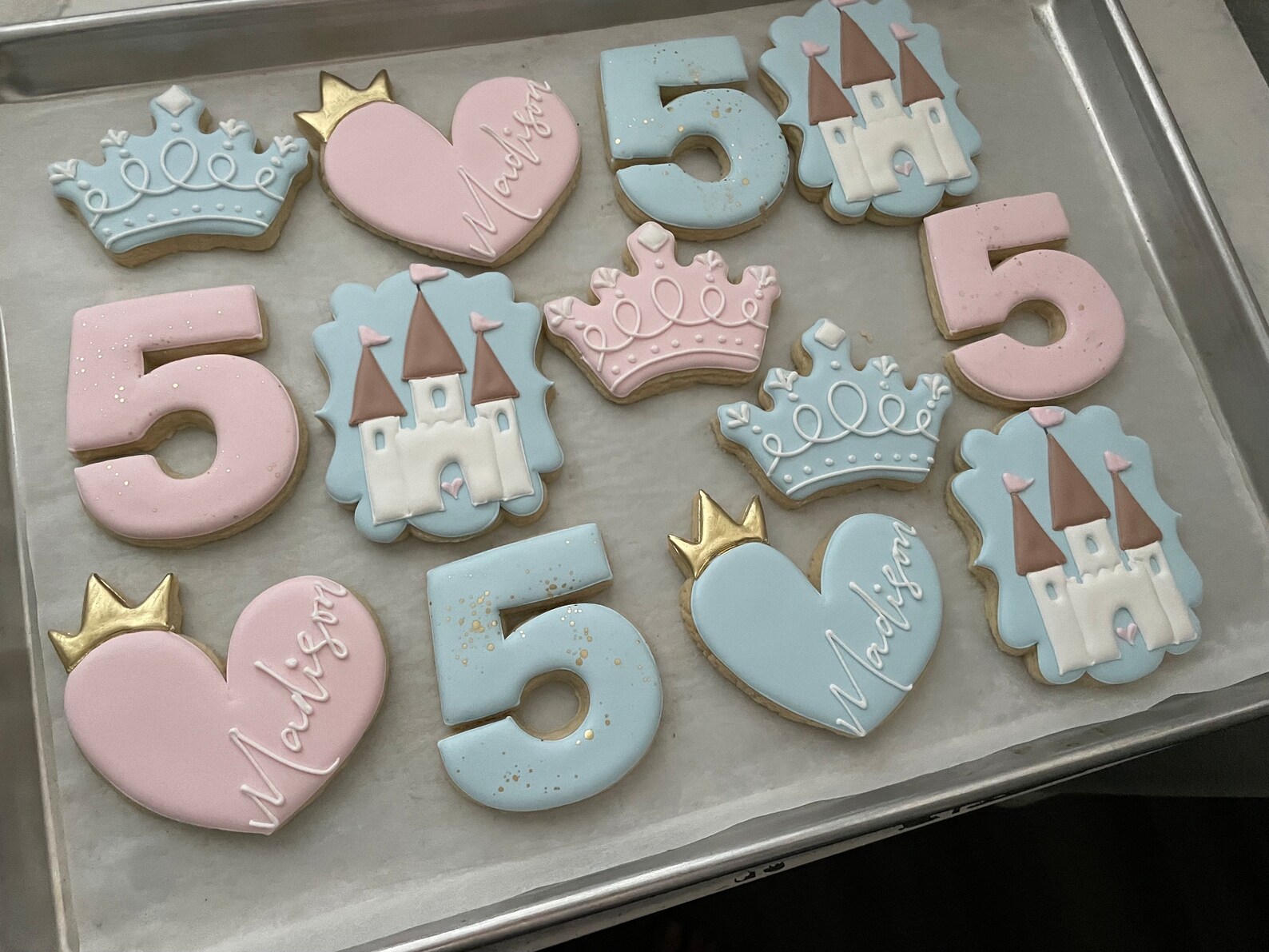 Princess Birthday Cookies, Princess Cookies, Castle Cookies - Etsy