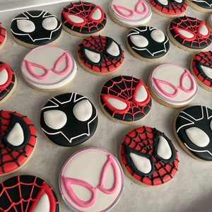 Spider-man Cookies, Spidey Cookies, Spider Cookies, Spidey Birthday ...
