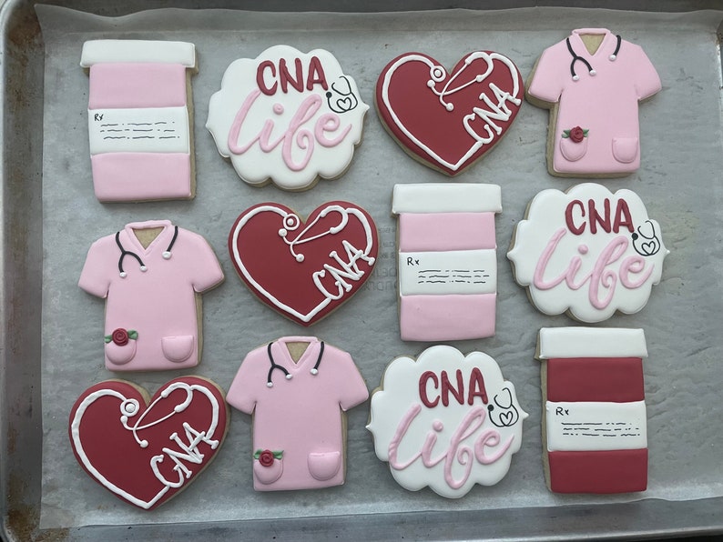 CNA Cookies, CNA Graduation, Certified Nursing Assistant, Nursing Cookies, Nursing Graduation ...