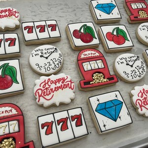 Retirement Cookies, Vegas Retirement Cookies, Vegas Cookies - Etsy