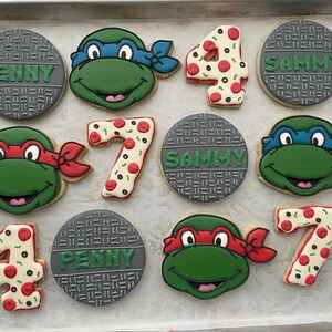 TMNT Cookies, Ninja Turtle Cookies, Teenage Mutant Ninja Turtles ...