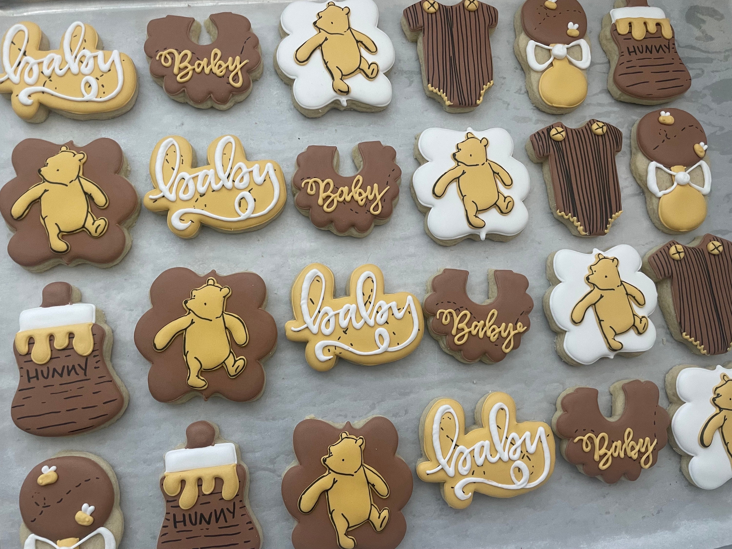Vintage Winnie the Pooh Cookies, Winnie the Pooh Baby Shower Cookies ...