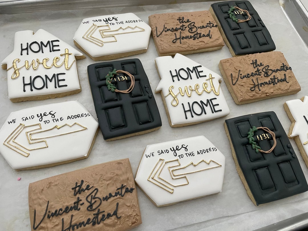 Housewarming Cookies, Realtor Sold Cookies, Congratulations on Home ...