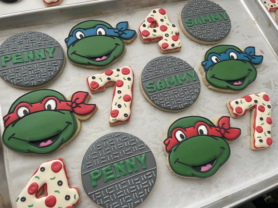 TMNT Cookies, Ninja Turtle Cookies, Teenage Mutant Ninja Turtles ...