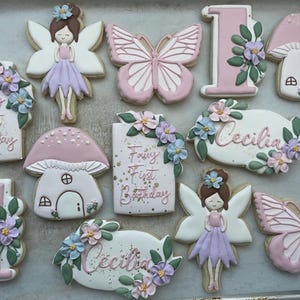 Fairy First Birthday Cookies, Fairy Cookies, Fairy Birthday, Gnomes ...
