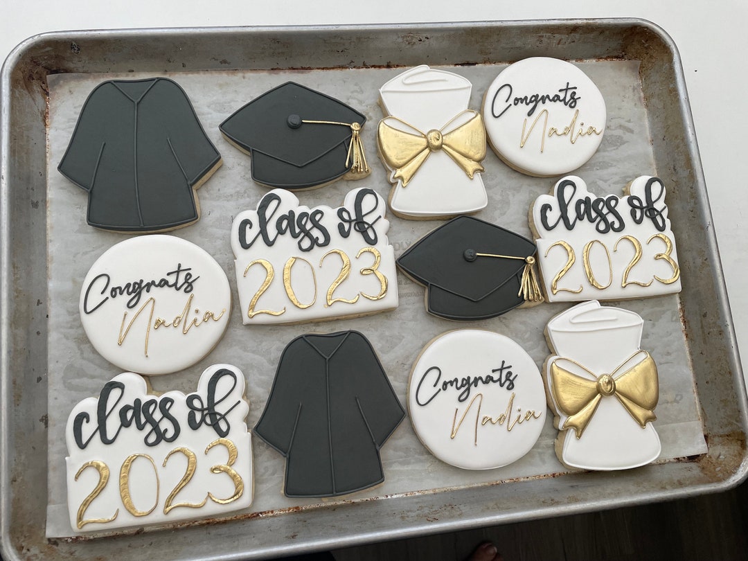 Graduation Cookies, Congratulation Cookies, School Cookies, Class of ...
